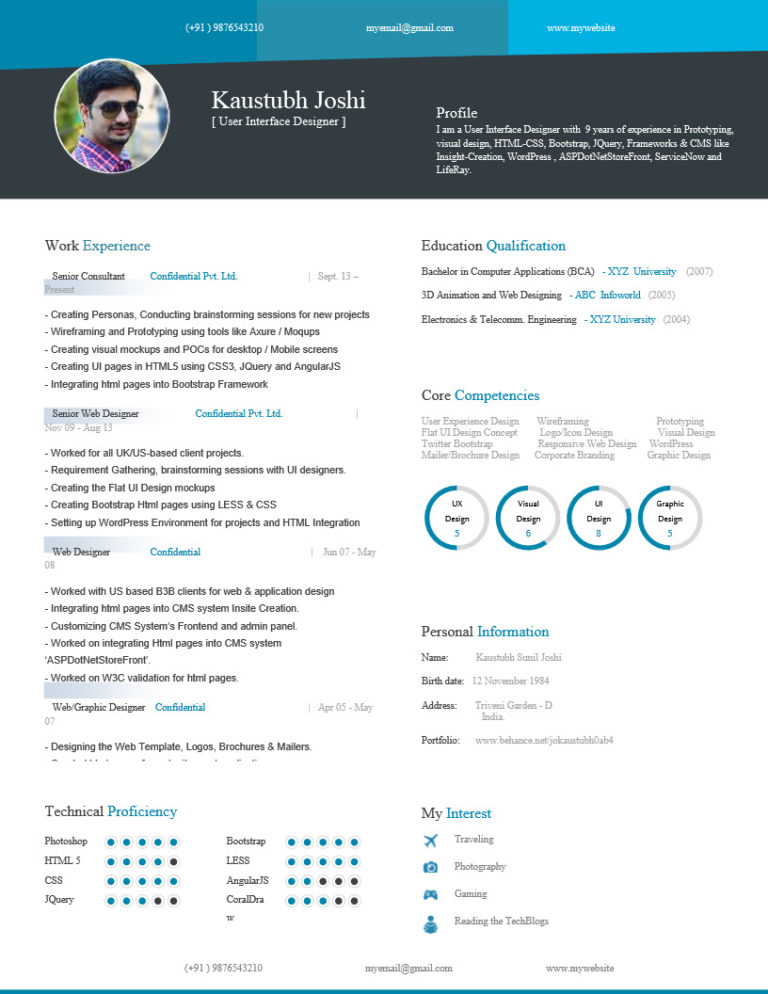 Creative cv word template download - CV Resume download Share